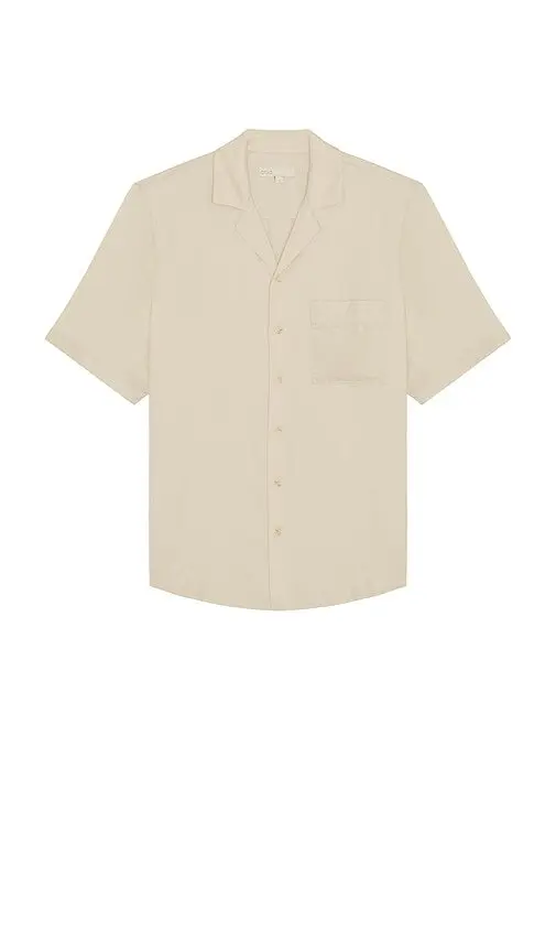 Onia Lyocell Vacation Shirt In Beige - Stone
