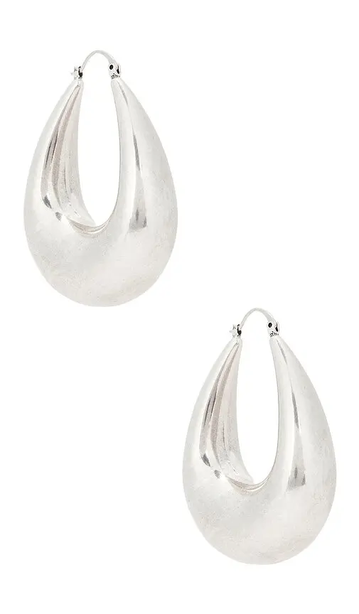 Shashi Julia Hoop Earrings - Silver