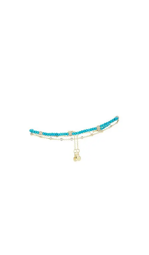 Baublebar Marina Anklet Set - Turquoise & Gold