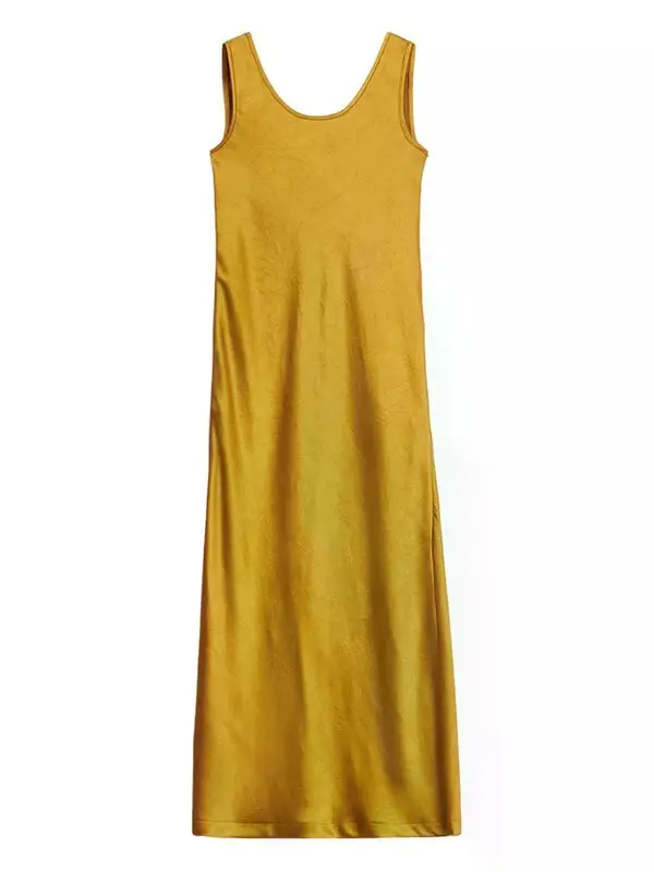 Rodebjer Eloise Satin Maxi Dress - Yellow