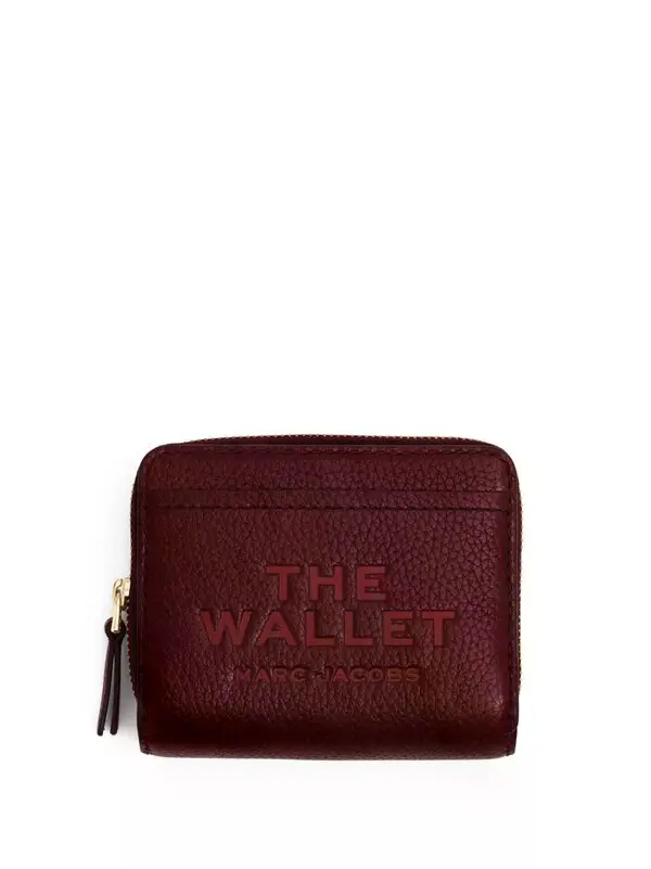 Marc Jacobs The Leather Mini Compact Wallet - Red