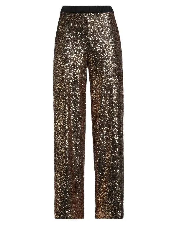 OTTOD'AME Flared Pants With Sequins - Gold