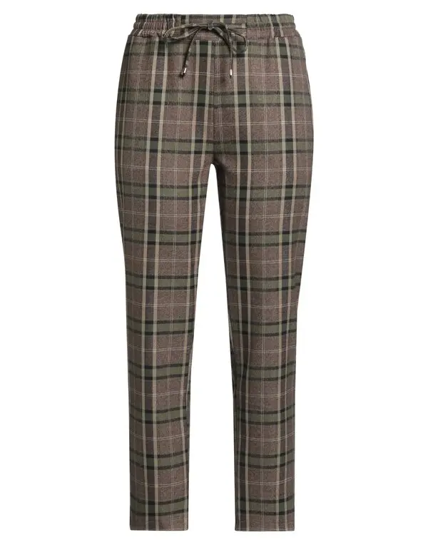 CROCHÈ Tapered Tartan Patterned Pants