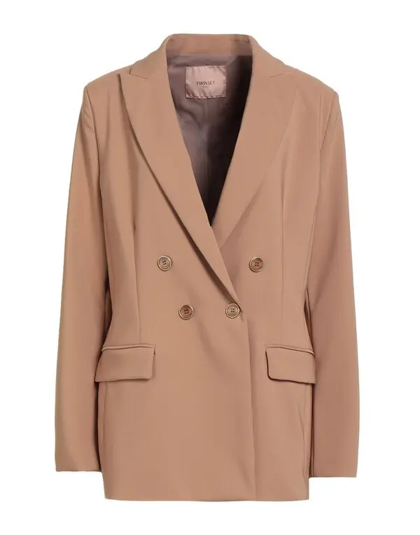 TWINSET Crepe Double-breasted Blazer