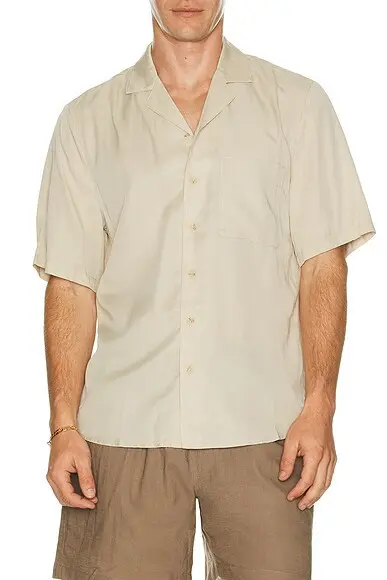 Onia Lyocell Vacation Shirt - Stone