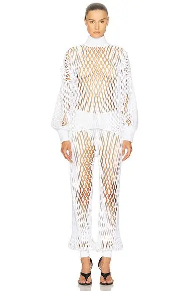 Alaïa Long Sleeve Turtleneck Top