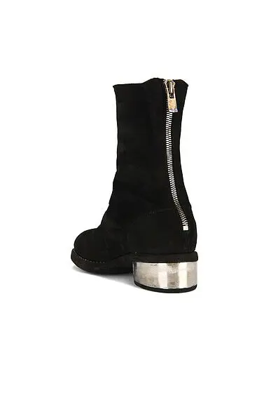 Guidi Metal Heel Back Zip Boot