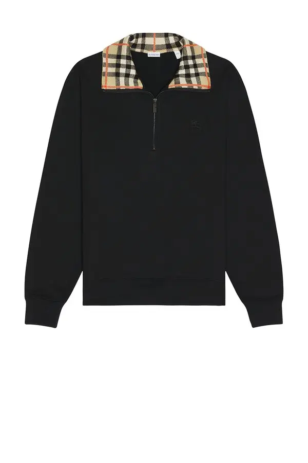 Burberry Chunky Collar Quarter Zip Crew