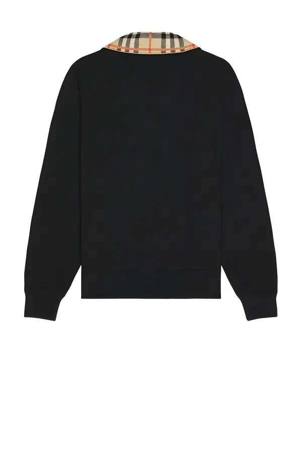 Burberry Chunky Collar Quarter Zip Crew
