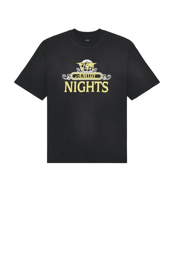 Amiri Nights Oversized Tee - Black
