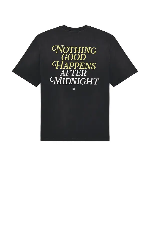 Amiri Nights Oversized Tee - Black