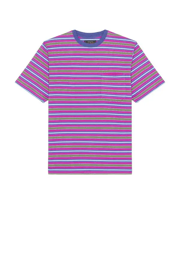 BEAMS Pocket Tee Multi Stripe