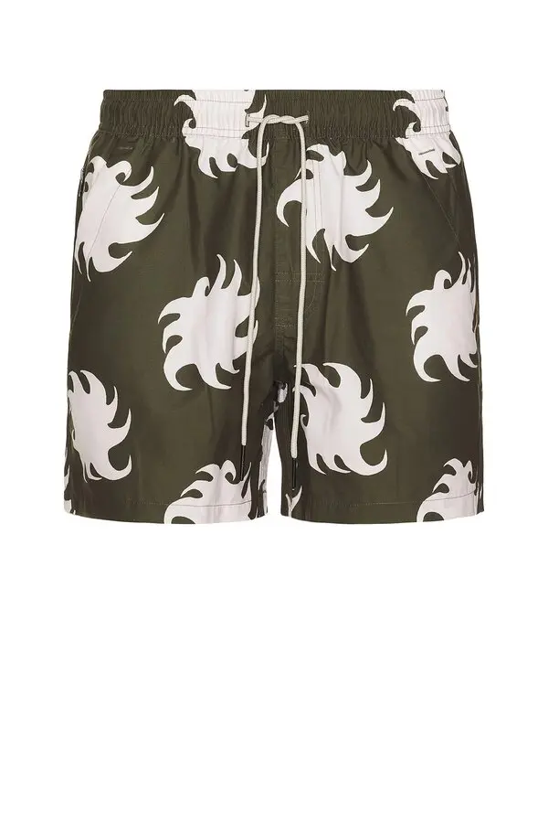 Oas Pine Ember Swim Shorts - Green