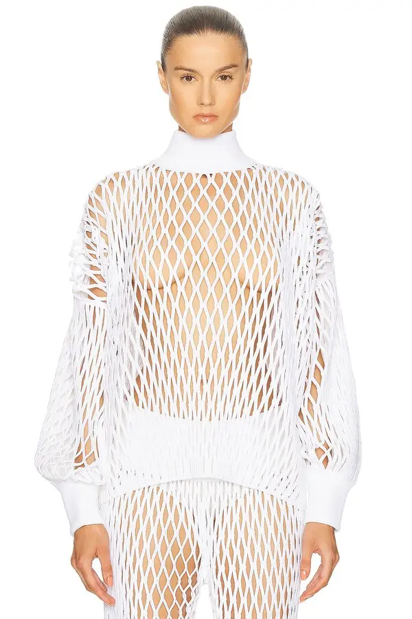Alaïa Long Sleeve Turtleneck Top
