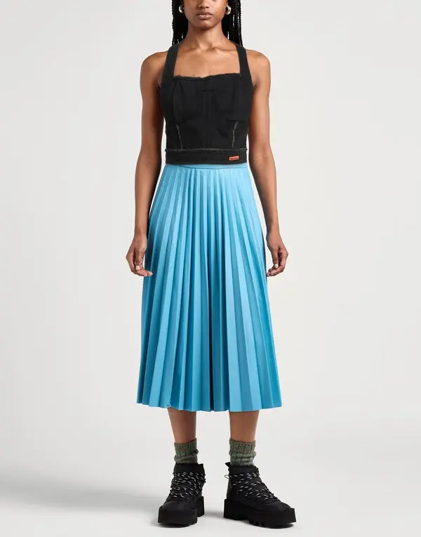 Heron Preston Cotton Denim Crop Top
