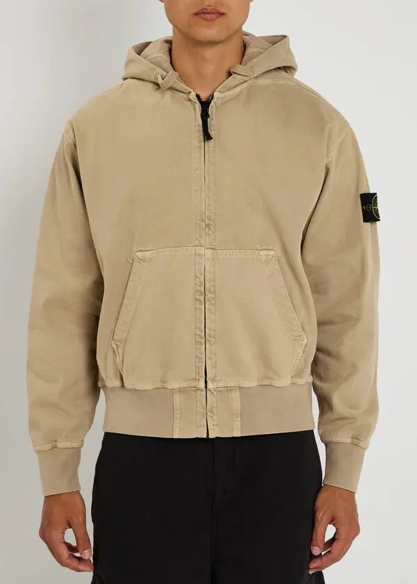 Stone Island Hooded Canvas Work Jacket