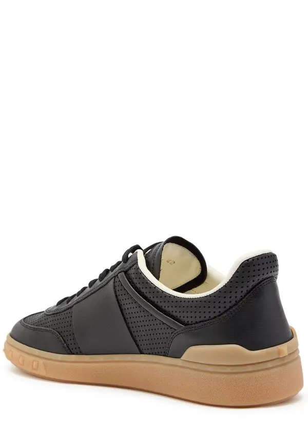 Valentino Garavani Panelled Leather Sneakers - Black