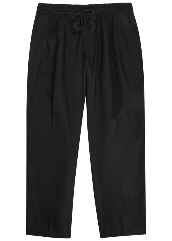 Dolce & Gabbana Drawstring Linen Trousers