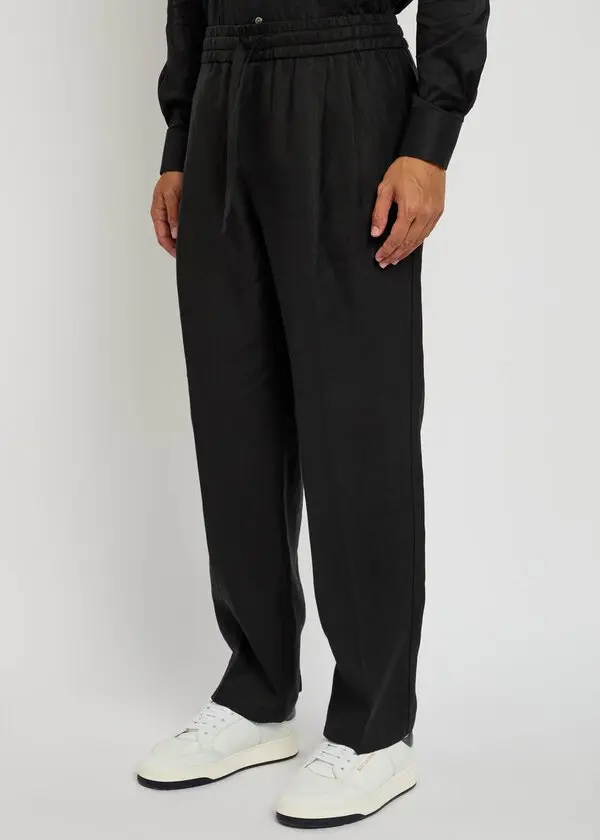 Dolce & Gabbana Drawstring Linen Trousers