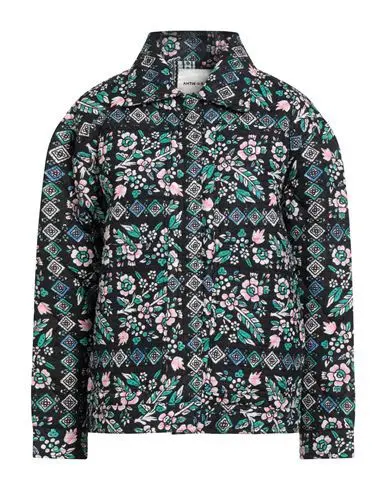 Antik Batik Floral-print Quilted Jacket - Black