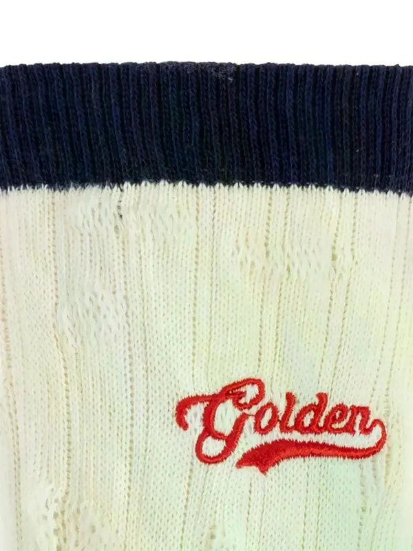 GOLDEN GOOSE Logo-embroidered Socks