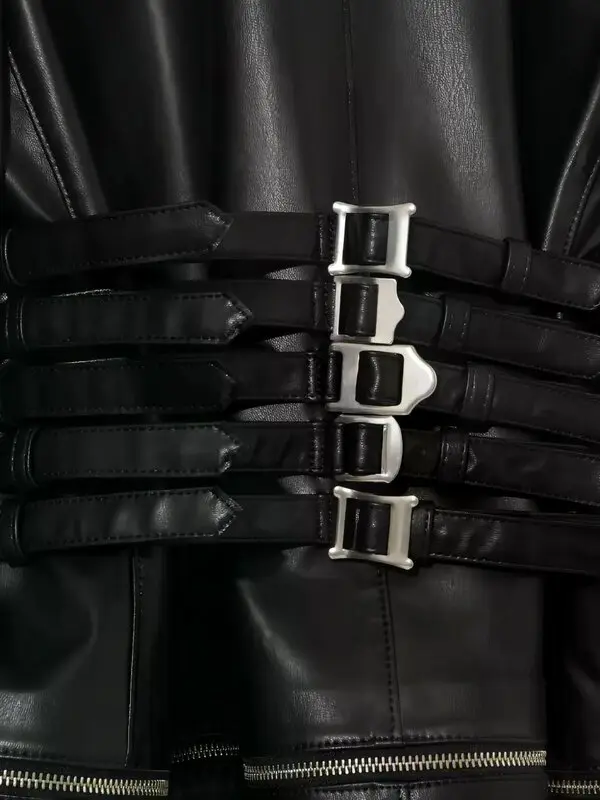Undercover Buckle-detail Biker Jacket