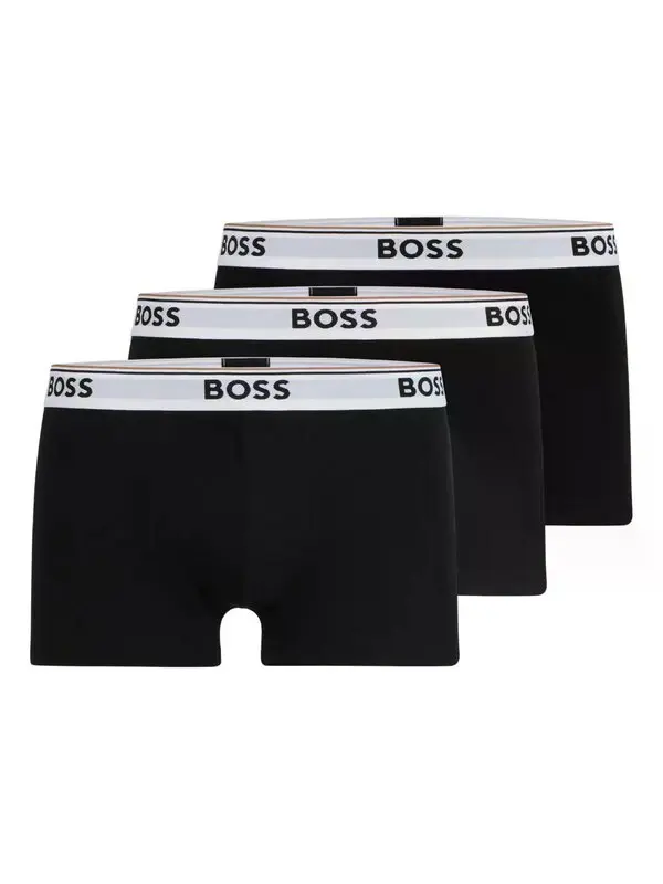 BOSS Logo-waistband Boxers - Black