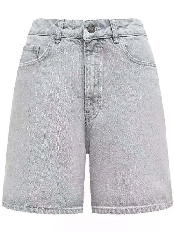 12 STOREEZ Logo-patch High-rise Denim Shorts