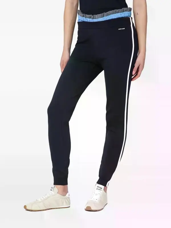 Miu Miu Side-stripe Trousers - Blue
