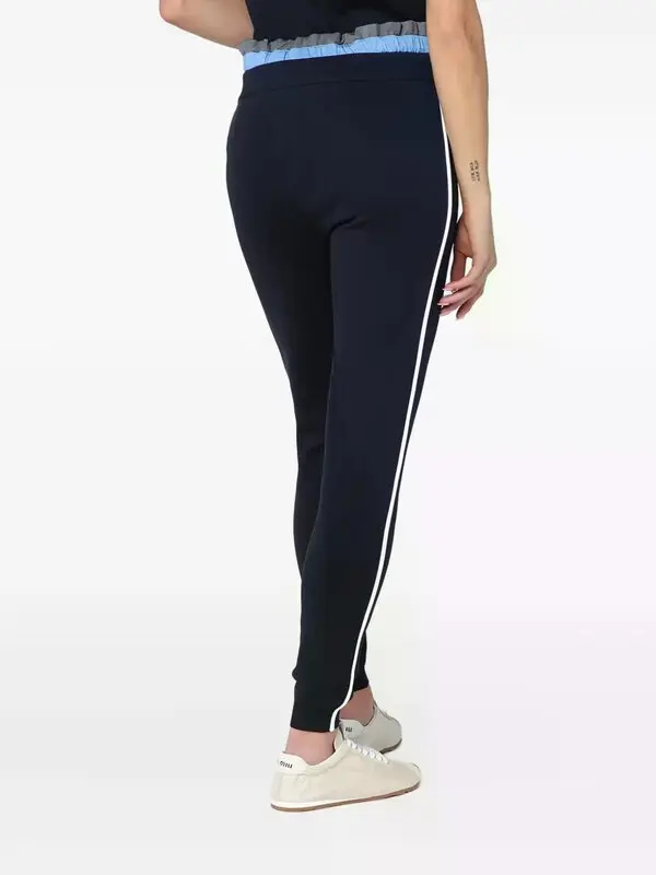 Miu Miu Side-stripe Trousers - Blue