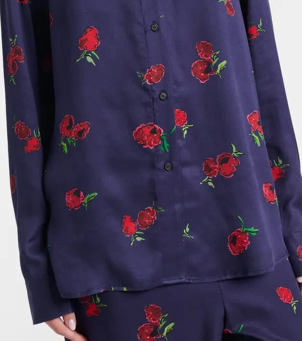 Khaite Argo Printed Twill Shirt