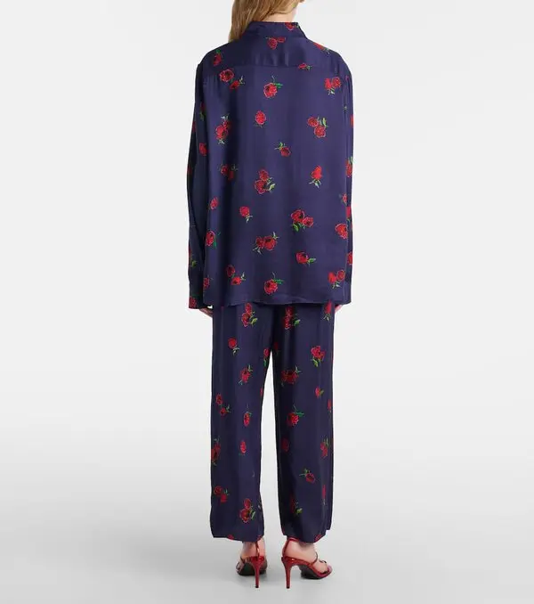 Khaite Argo Printed Twill Shirt