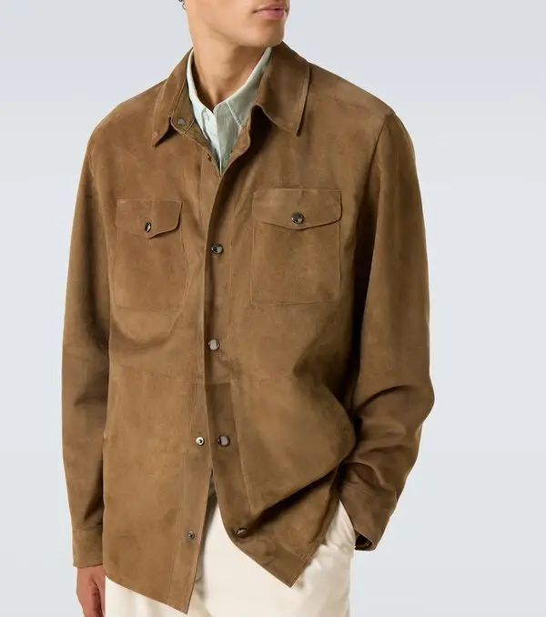 Canali Suede Overshirt