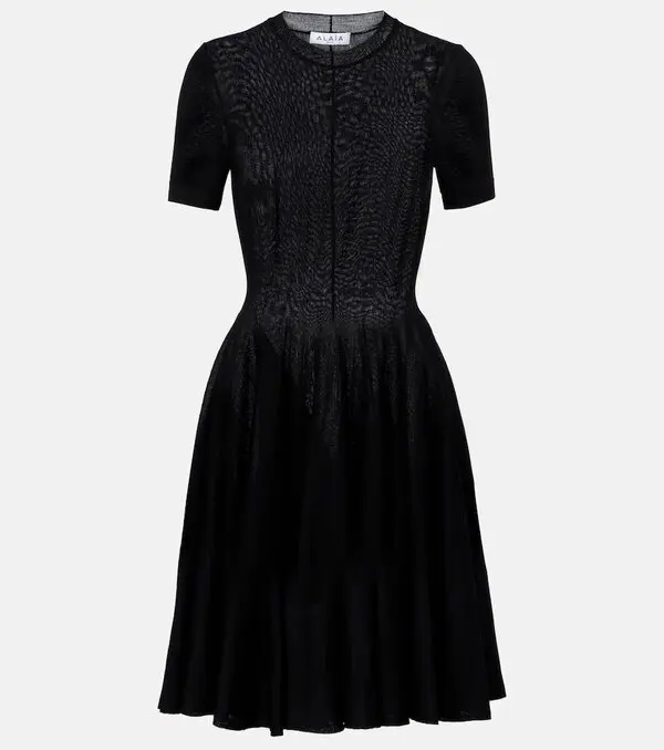 Alaïa Skater Wool Mini Dress