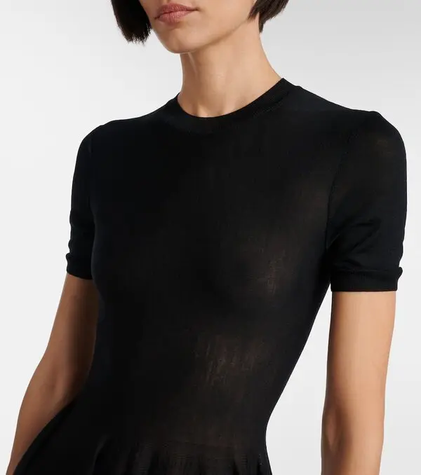 Alaïa Skater Wool Mini Dress