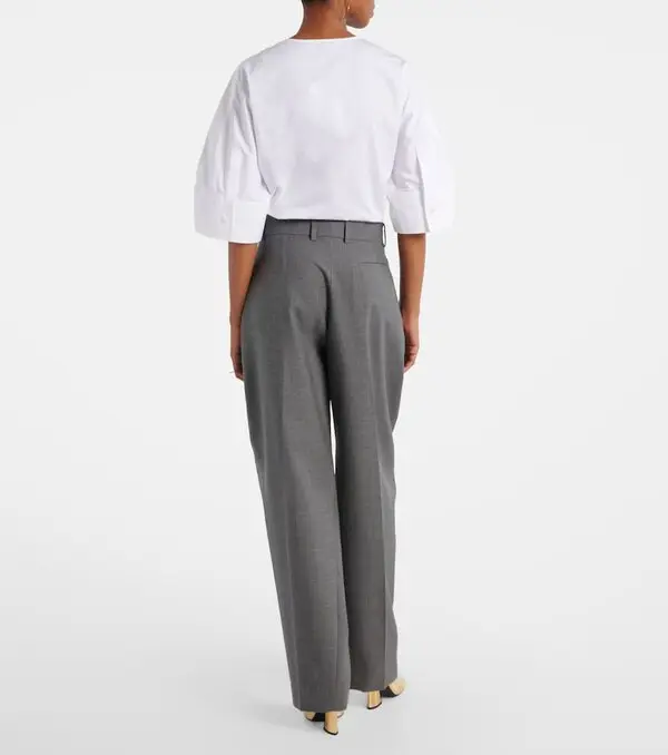 Givenchy Cocoon Wool Wide-leg Pants