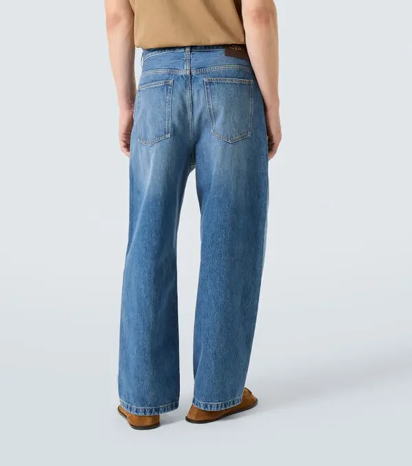 Loewe Mid-rise Straight Jeans In Vintage