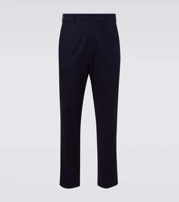 Dunhill Cotton-blend Tapered Trousers