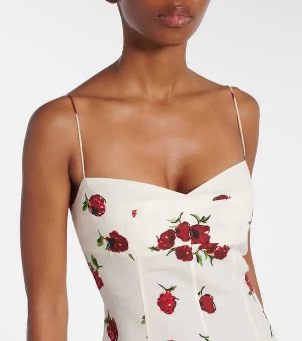 Khaite Isabella Printed Midi Dress