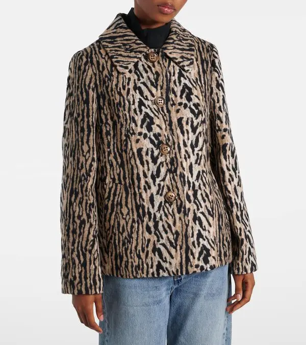 Rixo Leila Leopard-print Jacket