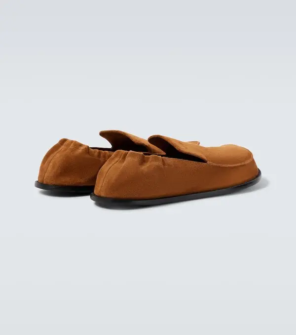 Loewe Flex Suede Loafers - Brown