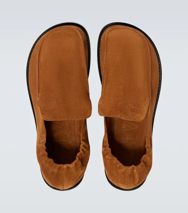 Loewe Flex Suede Loafers - Brown