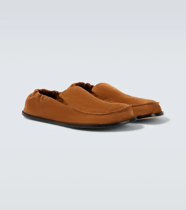 Loewe Flex Suede Loafers - Brown