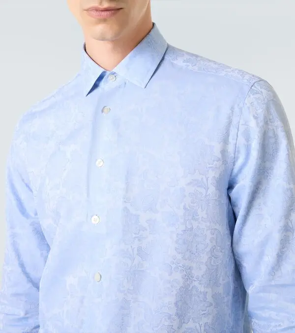 Etro Floral Cotton Jacquard Shirt