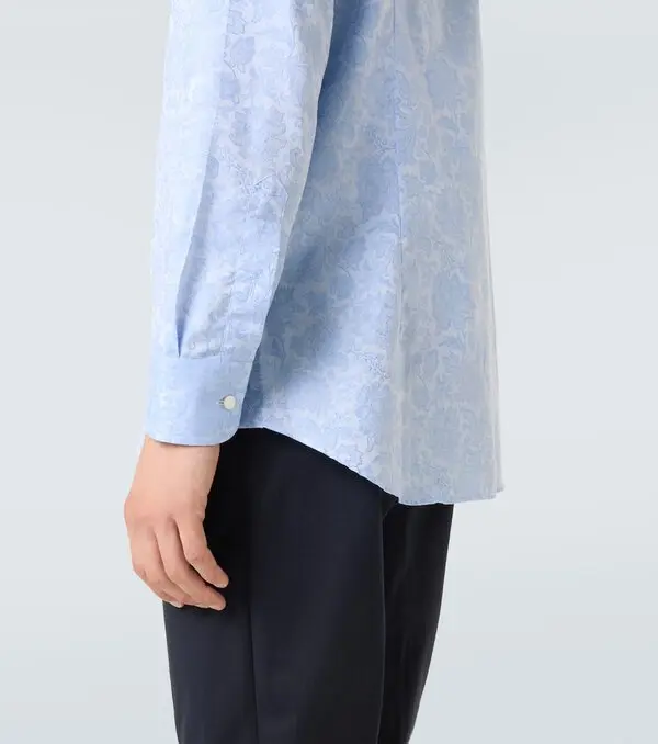 Etro Floral Cotton Jacquard Shirt