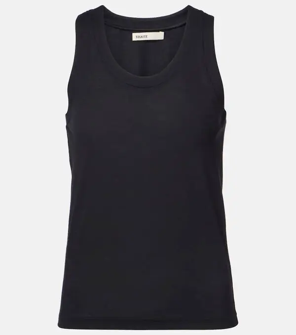 Khaite Cotton-blend Jersey Tank Top