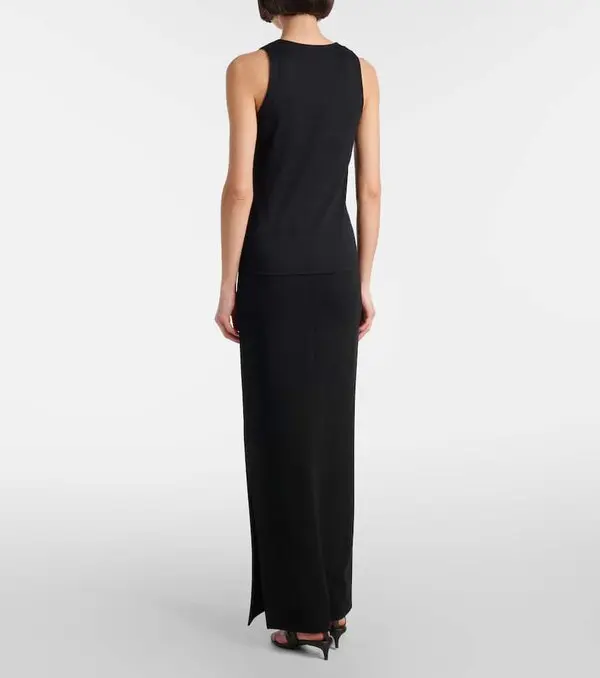 Khaite Cotton-blend Jersey Tank Top