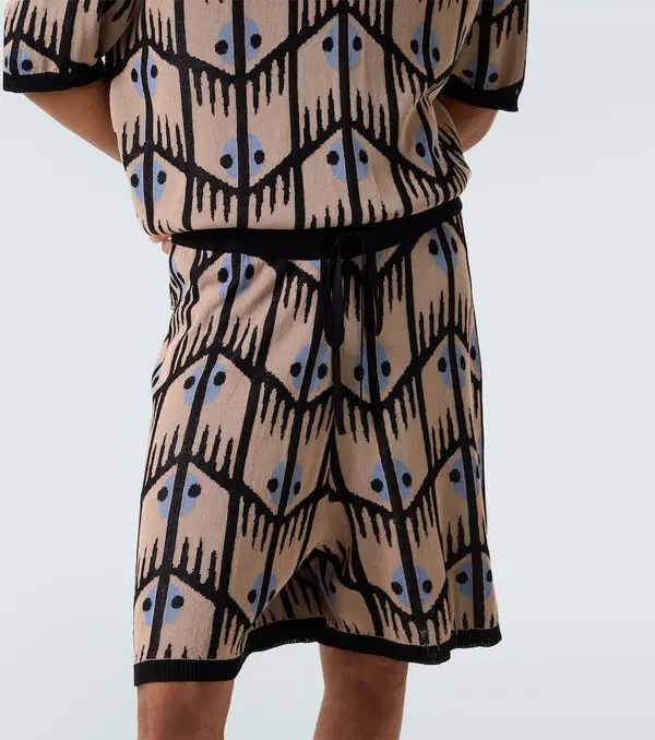 Commas Jacquard Shorts