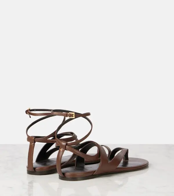 Khaite Aimee Leather Sandals