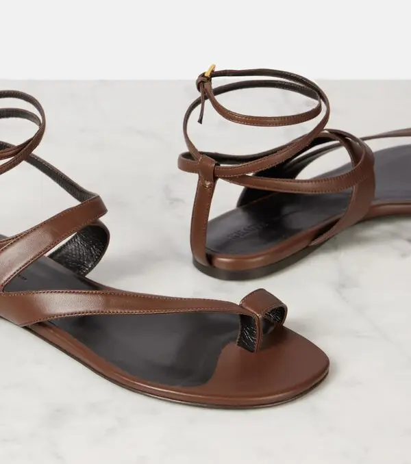 Khaite Aimee Leather Sandals